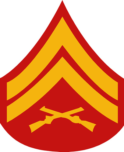 USMC CORPORAL RANK DECAL