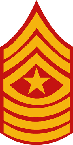 USMC SERGEANT MAJOR RANK DECAL