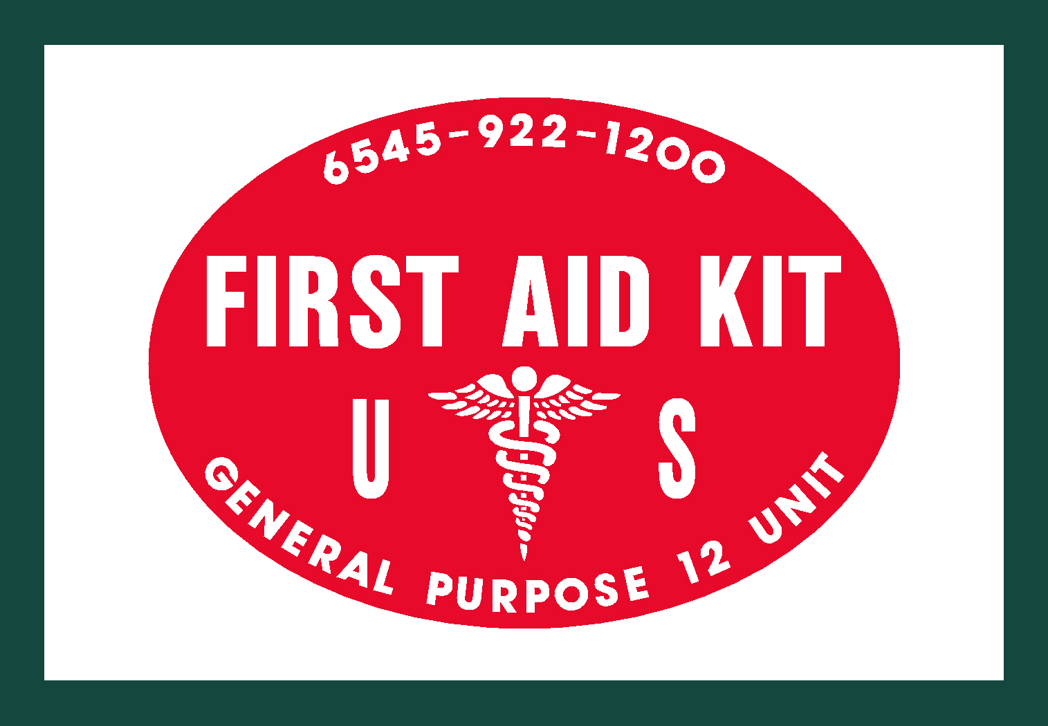 FIRST AID KIT DECAL